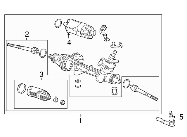 (Replaces 84676203) Electric Belt Drive Rack and Pinion Steering Gear ...