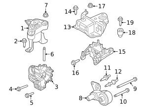 2013-2020 Ford Engine Mount Bracket BM5Z-6038-B | TascaParts.com