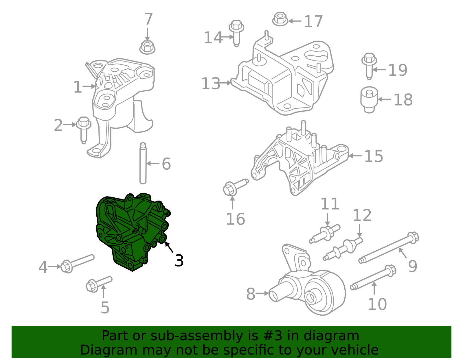 BM5Z-6038-B - Engine Mount Bracket 2013-2020 Ford | Big 3 Auto Parts