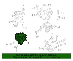 2013-2020 Ford OEM NEW 2013-2020 Ford Fiesta Escape Fusion Engine Mount ...