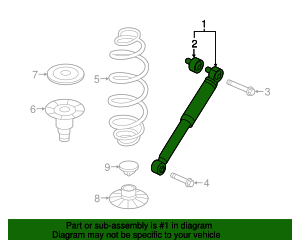 447-326-73-00 - Shock Absorber 2016-2023 Mercedes-Benz Metris ...