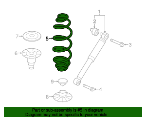 447-324-08-04 - Coil Spring 2016-2023 Mercedes-Benz Metris | Mercedes ...