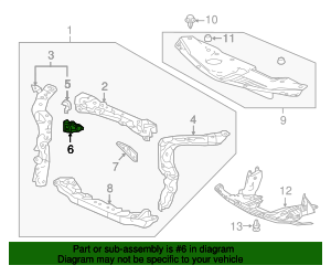 2013-2018 Acura RDX Gusset 60416-TX4-A00ZZ | OEMAcuraPart