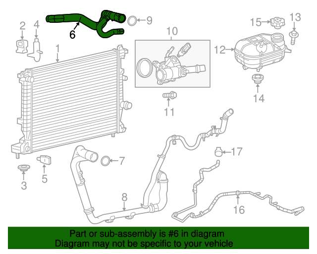 2013-2016 Dodge Dart Hose 68092560AC | TascaParts.com