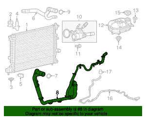 2013-2016 Dodge Dart Upper Hose 68092561AF | TascaParts.com