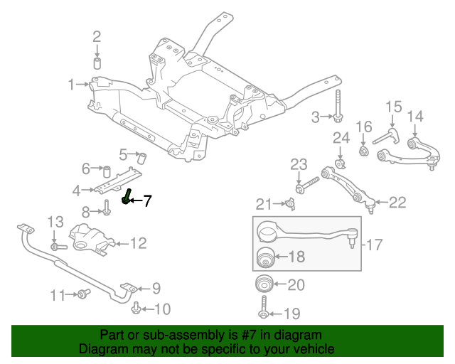 2013-2022 Land Rover Reinforcement Bolt LR045743 | LandRoverParamusParts