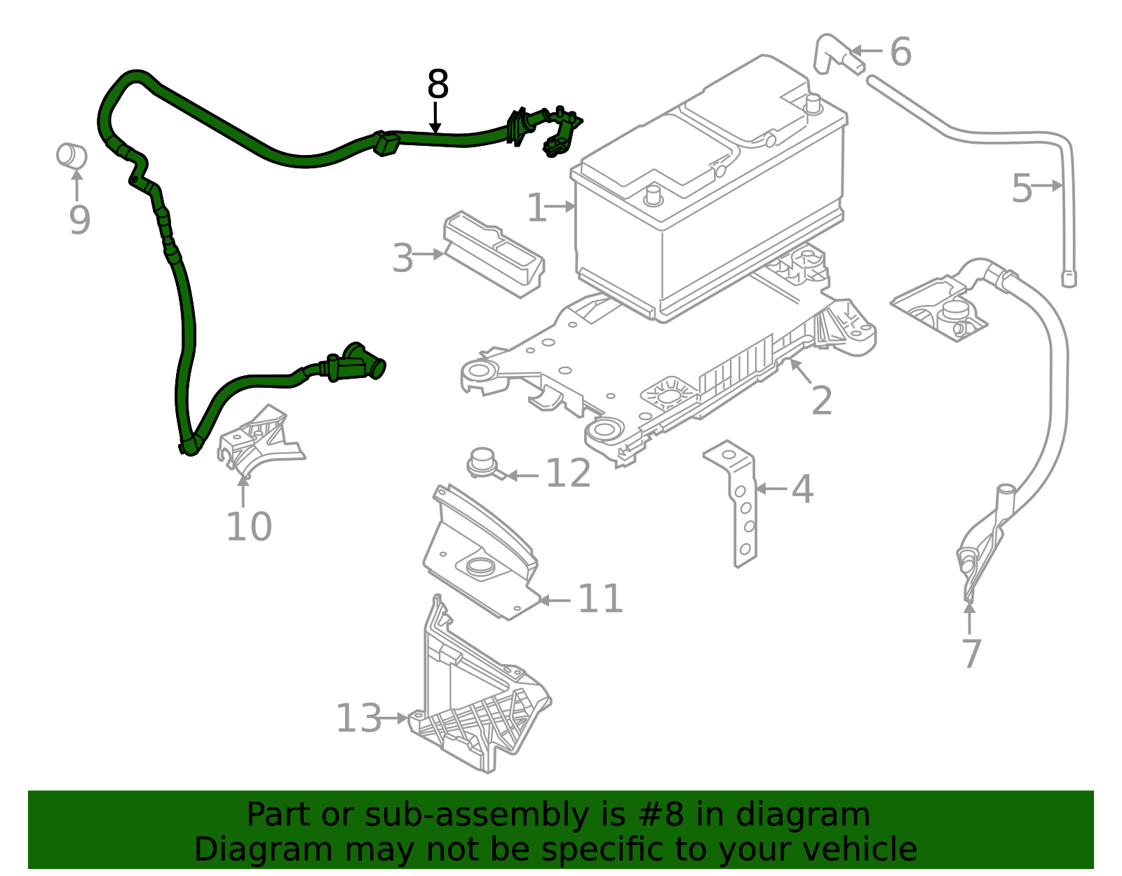 12-42-8-654-635 - 2019-2024 BMW - Positive Cable | BMWPartsHub