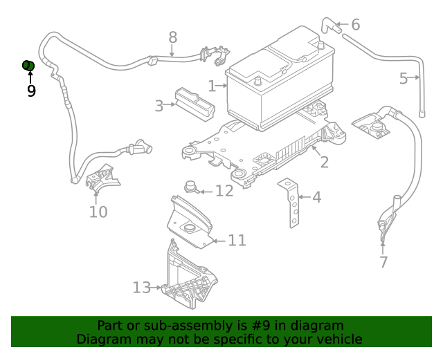 Genuine BMW 12-52-7-567-099 | Positive Cable Cap | FREE Shipping on ...