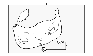 2022-2023 Chevrolet Bolt EUV Black Liftgate Lower Trim Finish Panel ...