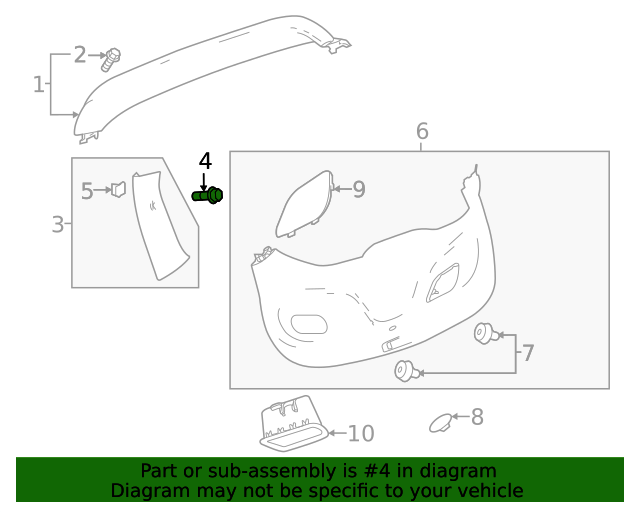 2022-2023 Chevrolet Bolt EUV Jet Black Luggage Shade Pivot 42770417 GM ...