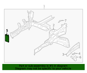64585-K0000 - Frame Rail End 2020-2024 Kia | Kia.Parts Store