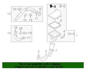 Genuine BMW 13-71-7-571-358 | Air Cleaner Assembly Screw | FREE ...