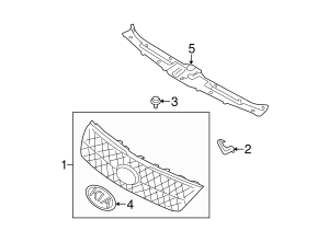 2007-2009 Kia Grille Assembly 86350-1L000 | OEM Parts Online
