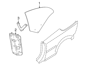 2006-2013 Volvo C70 Quarter Glass - Driver's Side (LH) 31256477 ...