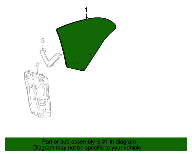 2006-2013 Volvo C70 Quarter Glass - Driver's Side (LH) 31256477 ...