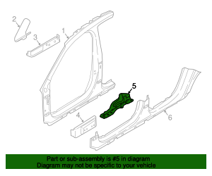 2017-2025 Volvo Aperture Panel Support Bracket 31440215 | TascaParts.com