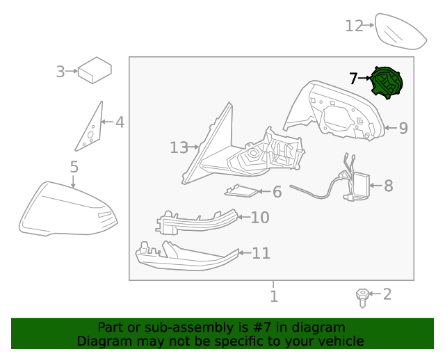 87908-WAA01 - Mirror Motor - 2020-2021 Toyota GR Supra | OEM Genuine ...
