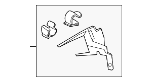Genuine BMW 17-12-7-615-352 | Upper Hose Bracket | FREE Shipping on ...