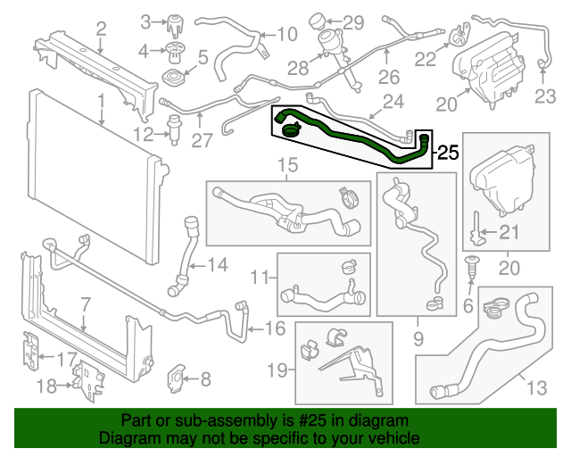 17-12-2-284-286 - Coolant Hose - 2012-2019 BMW | BMWPartsHub