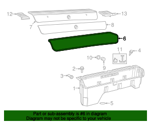 2012-2020 Ram Weatherstrip 68146639aa | TascaParts.com