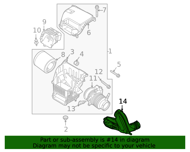 Genuine OEM Ford Part - Air Tube MB3Z-9B659-T | Genuine OEM Ford Parts ...