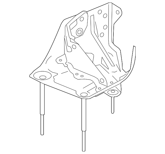 222-320-09-43 - Mount Bracket 2014-2021 Mercedes-Benz | Mercedes-Benz ...