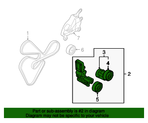 2010-2012 Hyundai Belt Tensioner 25280-2G105 | OEM Parts Online