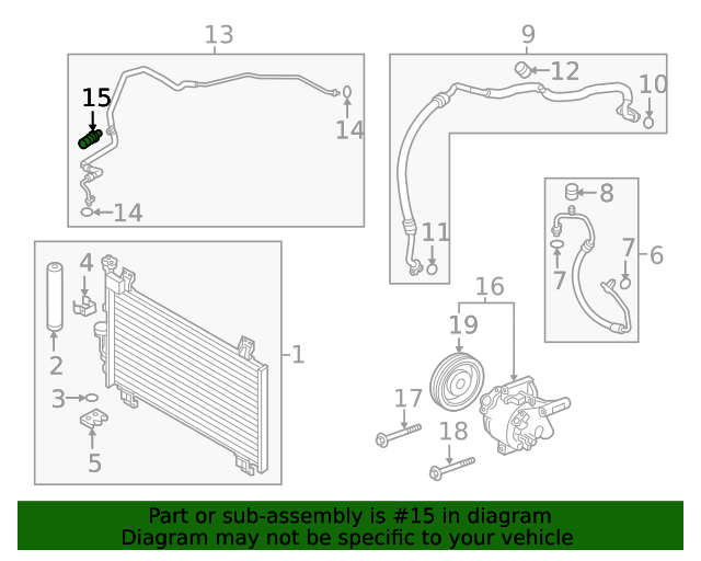 88719-WB001 - Pressure Switch - 2016-2020 Toyota | OEM Genuine Toyota Parts