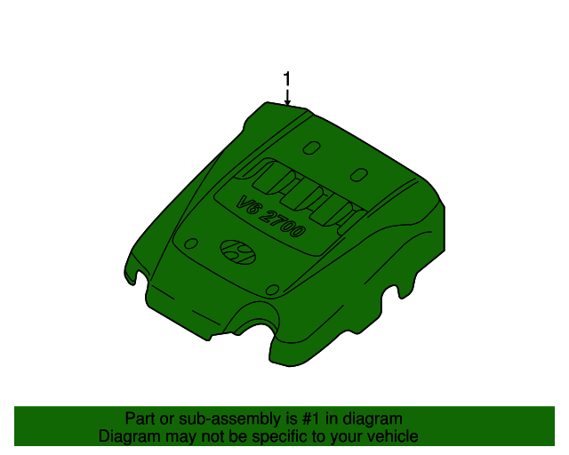 2009-2010 Kia Sportage Engine Cover 29240-37450 | OEM Parts Online