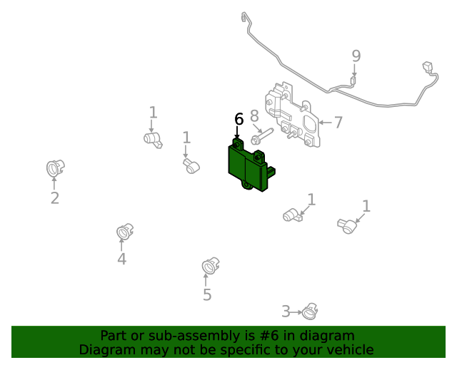 2021-2024 Ford Bronco Distance Sensor M2DZ-9E731-A | FordPartsOnSale.com