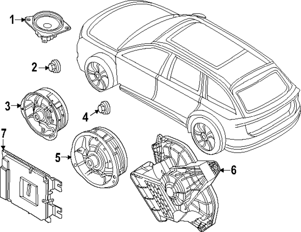 R2TZ-18808-F - Speaker 2024-2025 Lincoln Nautilus | Big 3 Auto Parts