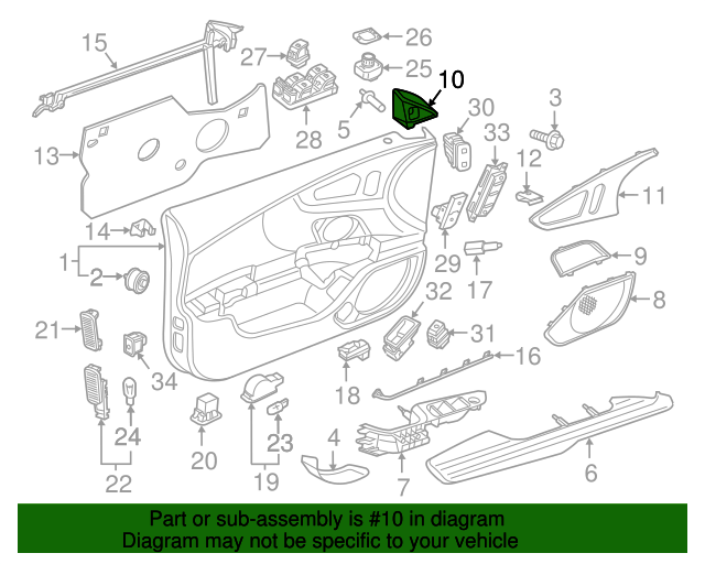 2012-2018 Audi Corner Cover 4G8-857-506-4PK | Genuine Audi Parts