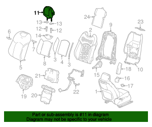 2016-2020 Cadillac CT6 Headrest 84176366 | GMPartsDirect.com