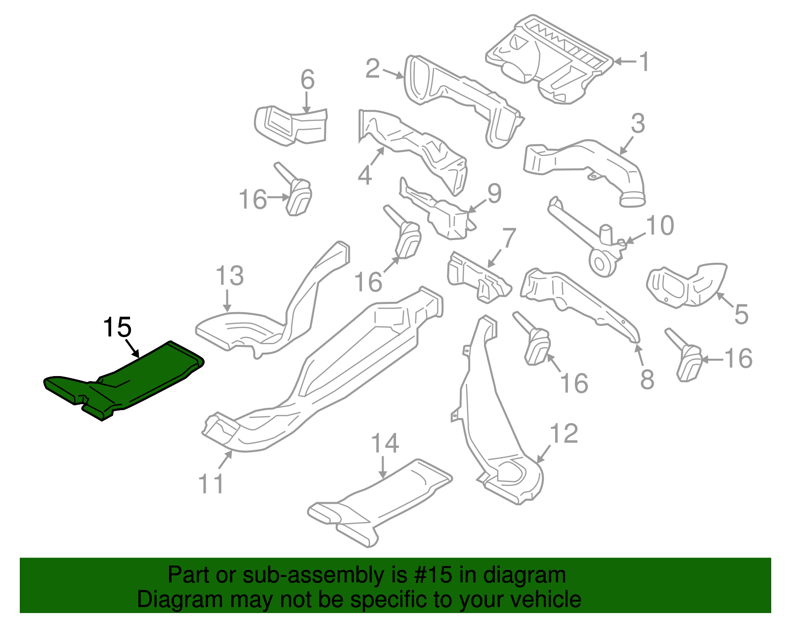 9A7-819-801-00 - High-Quality Instrument Panel Air Duct for 2019-2024 ...