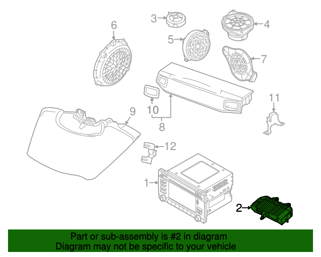 2009-2016 Porsche Radio Amplifier 7PP-035-223-AA | Sunset Porsche Parts