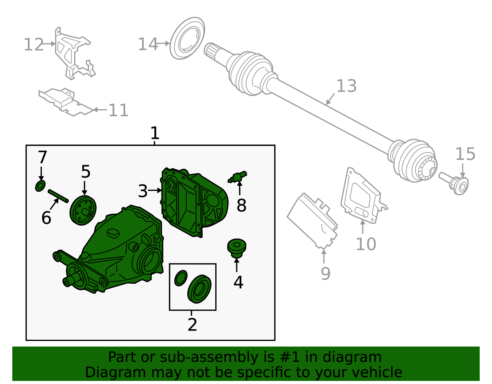 33108686989 - 2019-2025 BMW Differential Assembly (33-10-8-686-989 ...