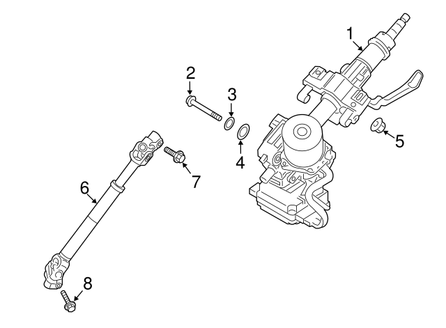 2015-2016 Hyundai Santa Fe Steering Column 56310-2W900 | OEM Parts Online