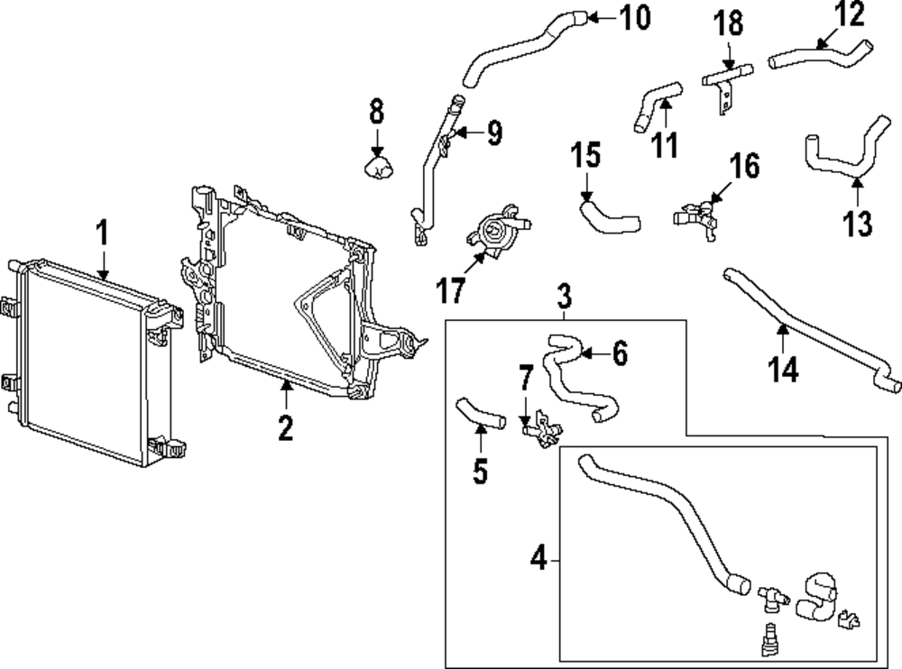 16550-70050 - Auxiliary Cooler 2022-2024 Toyota | OEM Pro Parts