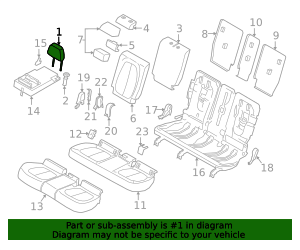 52207384917 - 2016-2022 BMW Headrest (52-20-7-384-917) | BMW of South ...