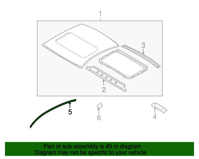 2008-2015 Infiniti Drip Molding 73854-JL00A | OEM Parts Online