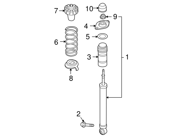 2009-2014 Infiniti Shock Absorber E6211-6WY0A | Infiniti of Orland Park