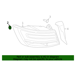 8K9-805-673-C - Tail Lamp Assembly Grommet 2009-2024 Audi | Audi OEM Parts