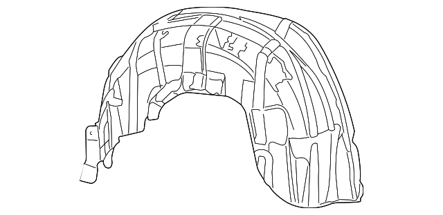 2014-2021 Jeep Grand Cherokee Wheelhouse Liner - Driver's Side (LH ...