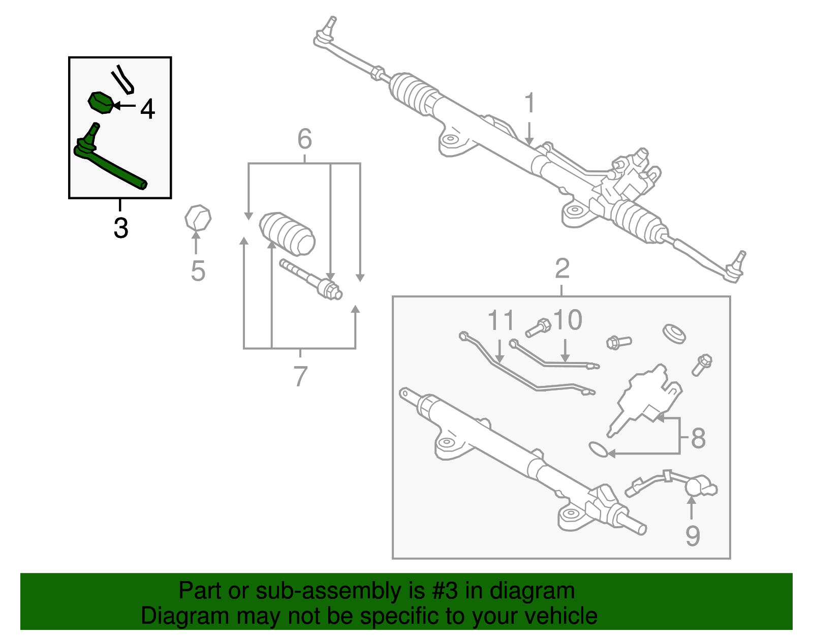 2009-2024 Nissan GT-R Outer Tie Rod D8520-JF00B | Team Nissan Inc.