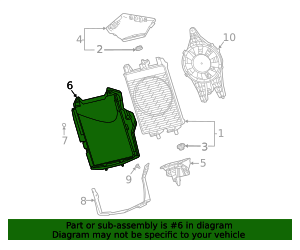 2024-2025 Chevrolet Corvette Radiator Support Air Duct 86533695 GM ...