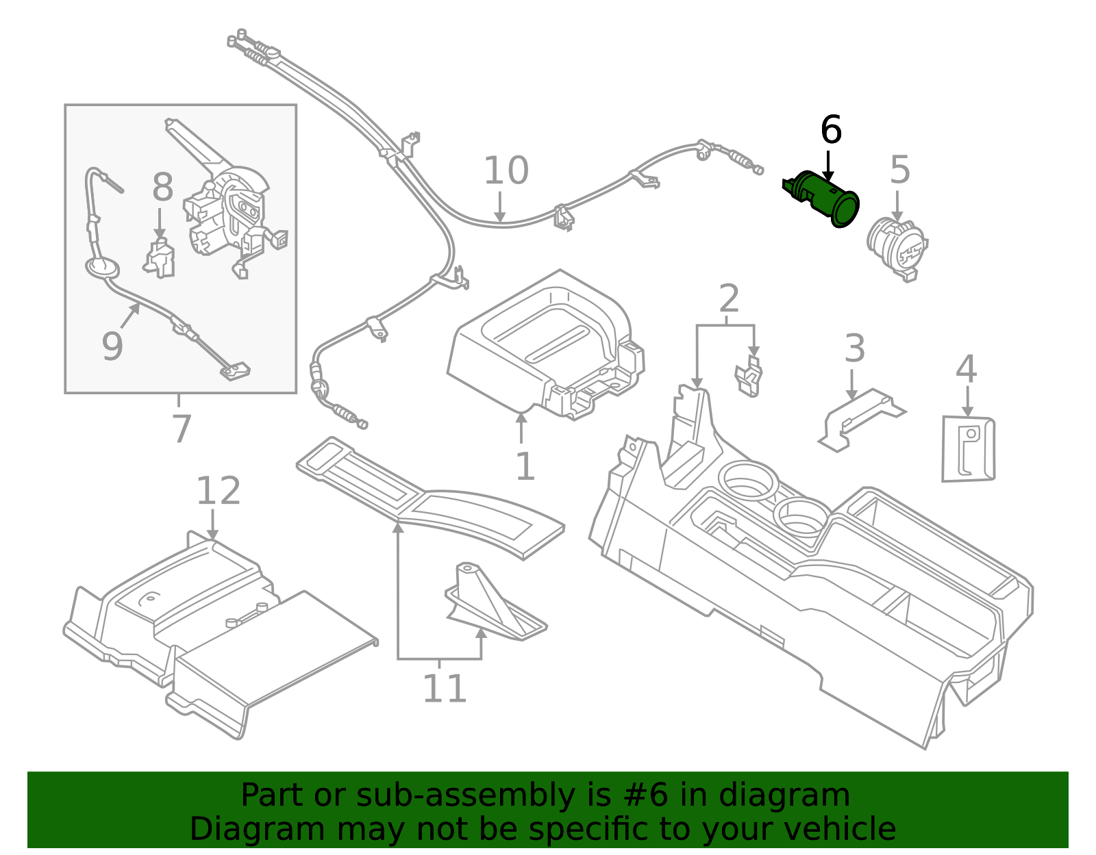 2008-2021 Nissan Power Outlet 25336-7990A | Team Nissan Inc.