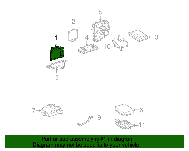 164-540-67-01 - Control Module 2007-2012 Mercedes-Benz ...