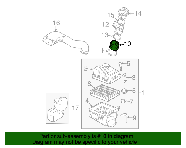 2001-2010 Kia Intake Hose 28138-37101 | OEM Parts Online