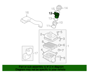 28164-37200 - Mass Air Flow Sensor 2001-2010 Kia | Kia.Parts Store