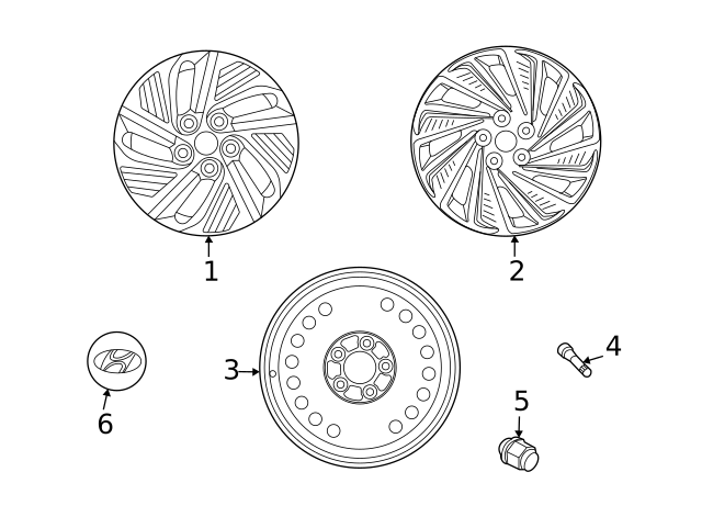 2020-2023 Hyundai Sonata Wheel 52910-L5110 | AutoNationParts.com